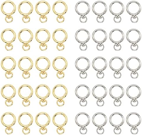 Amazon.com: 30Pcs Trigger Spring O Rings 1 inch Round Carabiner Snap ...