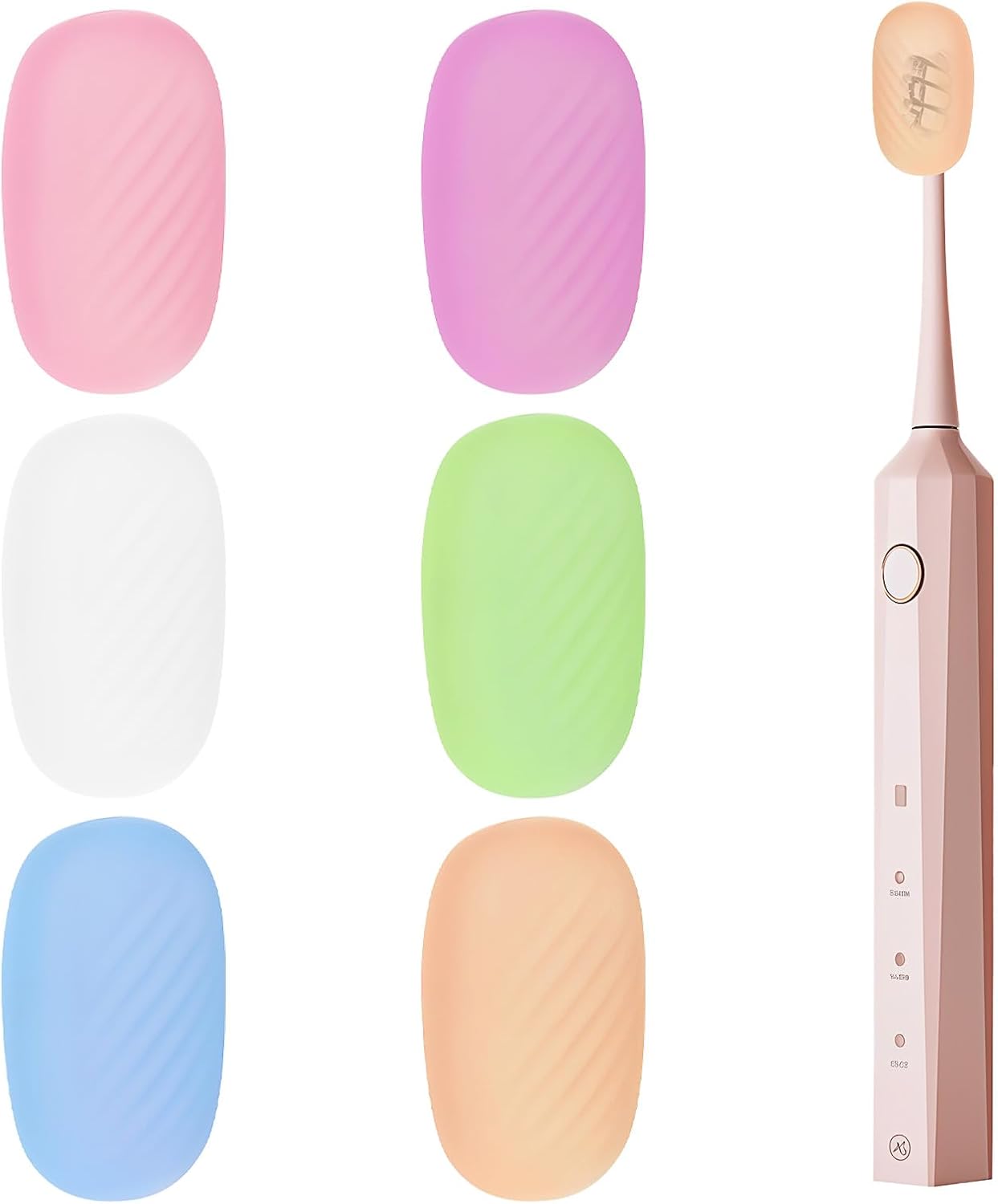 Amazon.com: Prasacco 6 Pcs Toothbrush Covers, Silicone Toothbrush Caps ...