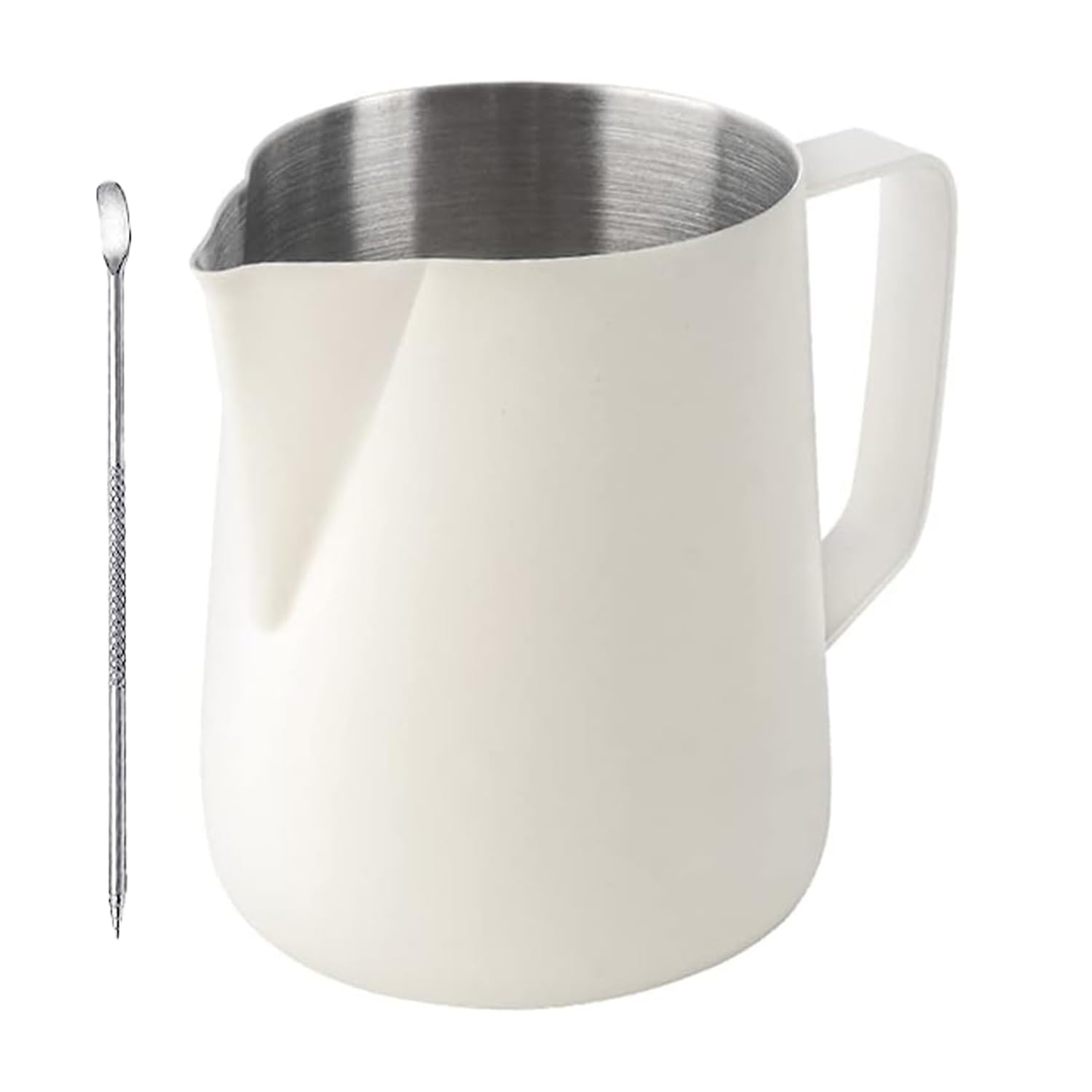 Milk Frothing Pitcher 20oz/600ml, Stainless Steel Espresso Steaming ...