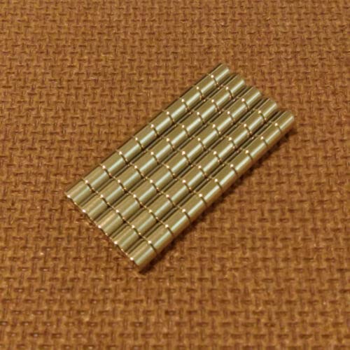 50 N52 Neodymium Cylindrical (1/8 x 1/4) inches Cylinder/Disc Magnets ...