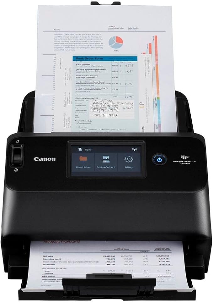 Canon imageFORMULA DR-S150 Scanner de folhas – 600 dpi óptico – 24 bits ...
