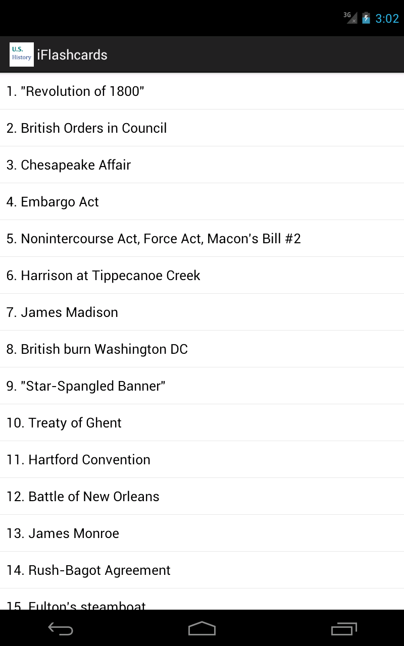 AP US History Flashcards - App on Amazon Appstore
