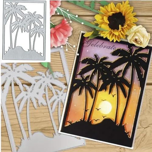 Amazon.com: BENECREAT Coconut Tree Frame Metal Cutting Die for ...