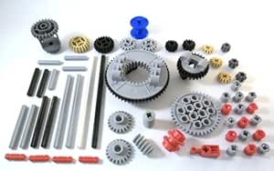 LEGO TECHNIC 57 PIECE GEAR AXLE AND STOPPER SET SUPPLIED AS PICTURED ...