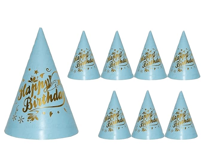 EMINENT TRADERS Happy Birthday Cap for Girls, Boys Birthday (Pack of 8 ...