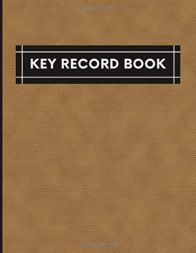 Key Record Book Key Control Log Book Key Inventory Tracker | Desertcart ...