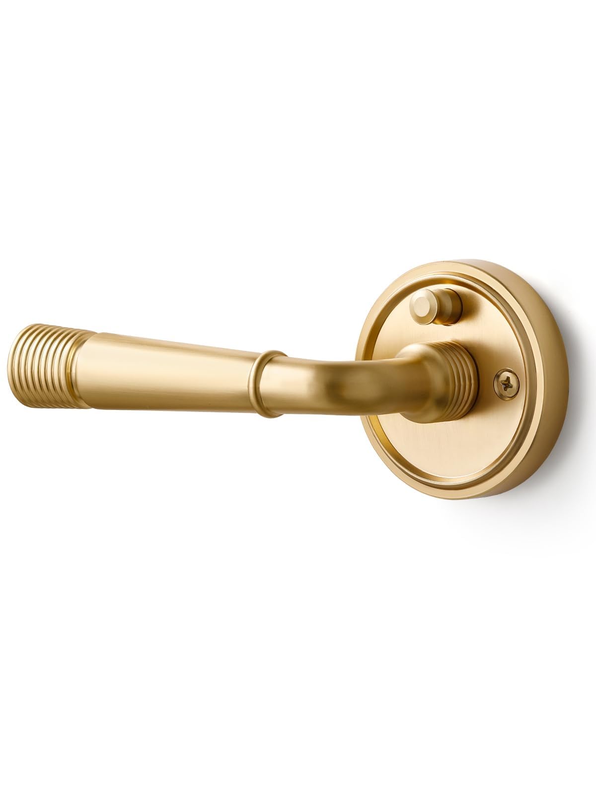 SORWDUERM 1 Pack Gold Door Lever Privacy Door Levers Satin Brass Door ...
