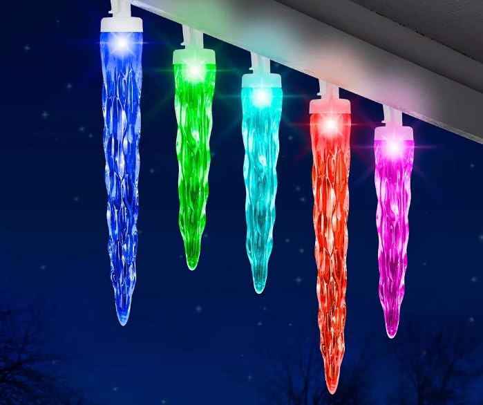 Gemmy Light Show Icicle Lights Gemmy New ColorMotion Snowman Deluxe