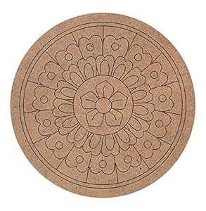 DOTME® Mandala Theme Pre Marked Wooden MDF Boards Art Craft Painting ...