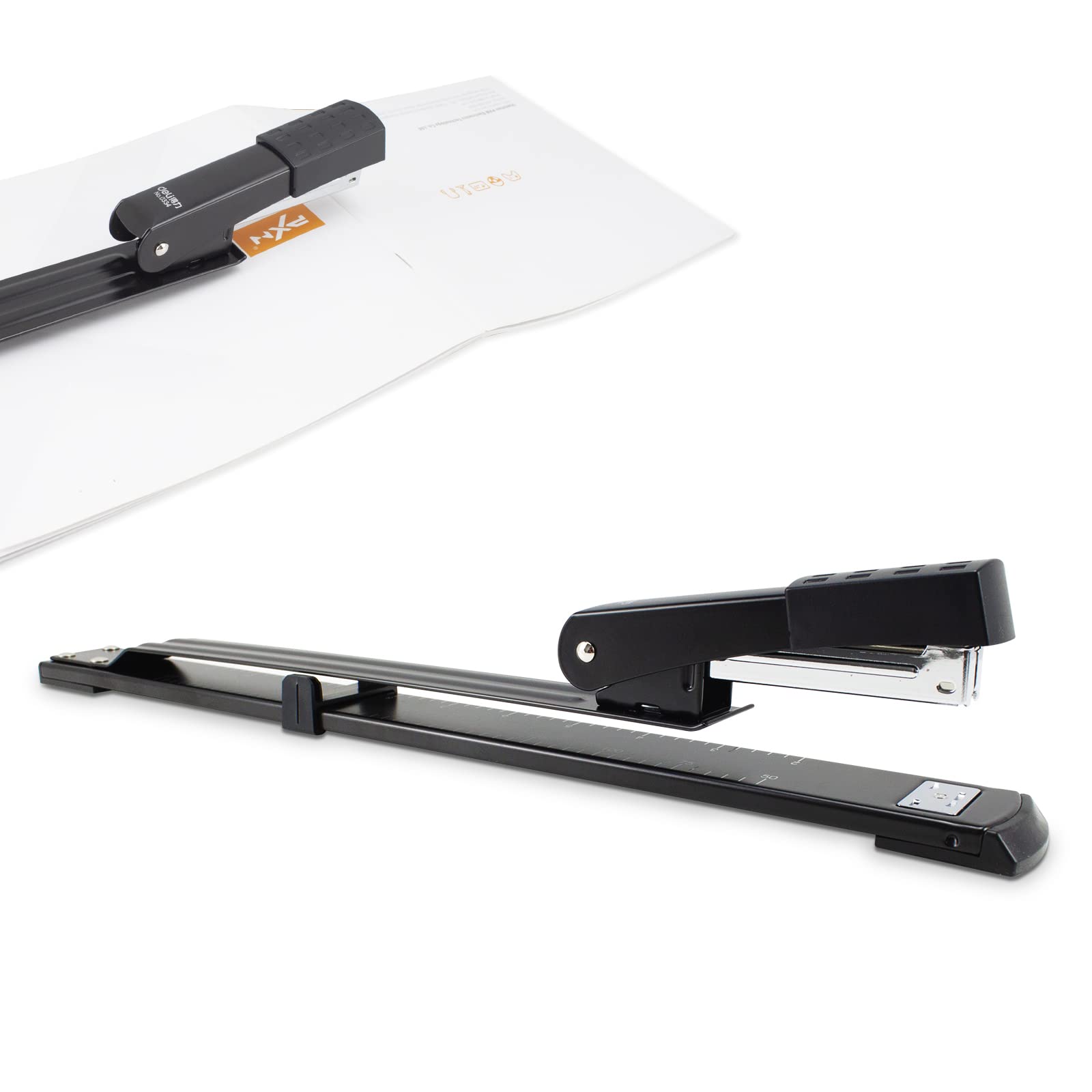 Amazon.com : Deli Long Reach Stapler, Jam Resistant Booklet Stapler for ...