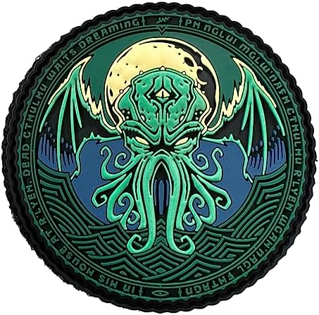 Amazon.com: Patchlab Great Old One Cthulhu Circle Summoning PVC Rubber Morale Patch 3.5" Magic ...