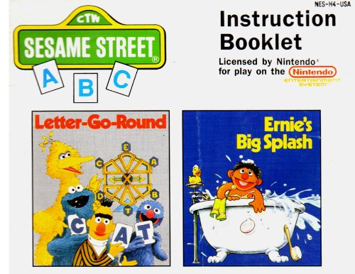 Sesame Street ABC - Letter-Go-Round & Ernie's Big Splash NES ...