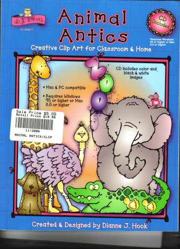 Animal Antics with CD (Creative Clip Art for Classroom & Home): unknown ...