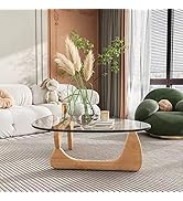 Amazon.com: Mid-Century Modern Coffee Table - Triangle Glass Top ...