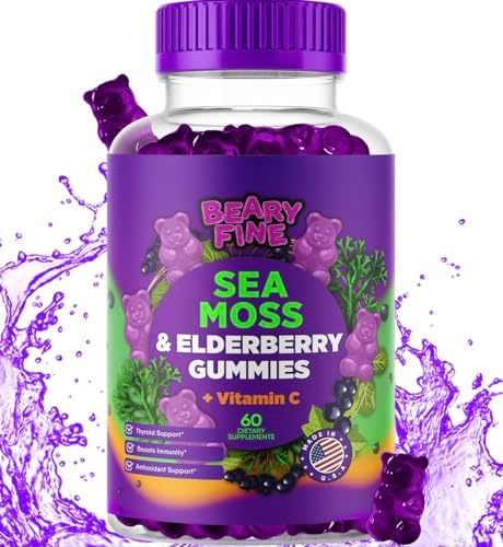 Amazon.com: LetaGreen Irish Sea Moss and Black Seed Oil Gummies Bundle – 120 Vegan Gummies Bears ...