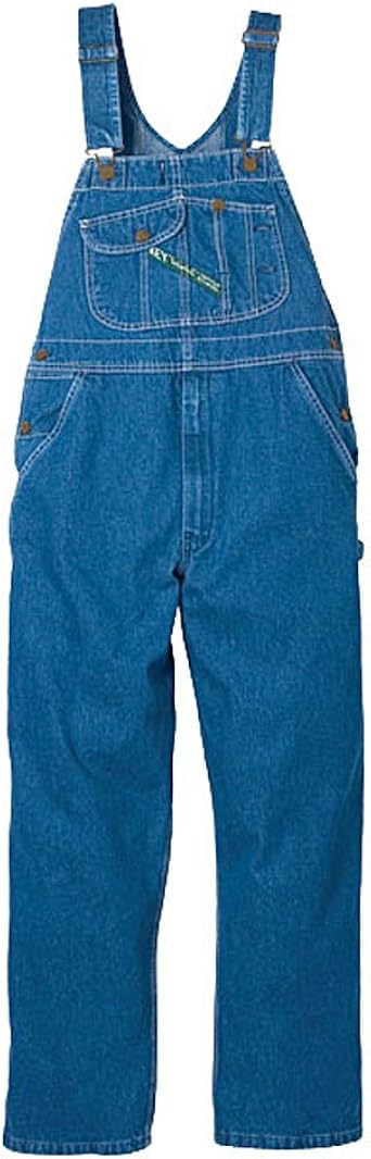 Amazon.com: Key Apparel Men’s Denim Bib Overalls - Enzyme Washed with ...