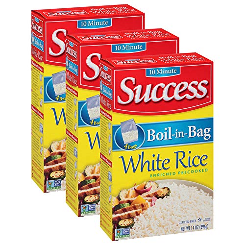 Amazon.com : Success, Boil-In-Bag White Rice, 14 Oz (3 Boxes of 4 Count ...
