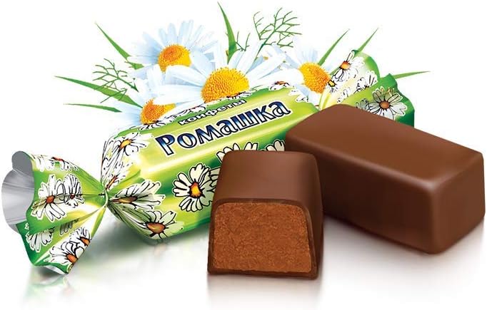 Amazon.com : Roshen Romashka with Cream-Brulee Cocoa Filling, Delicious ...