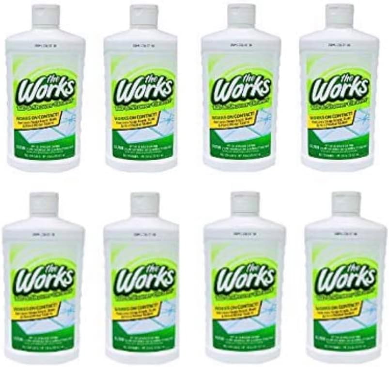 Amazon.com: The Works - Tub & Shower Cleaner 1PT (16FL OZ) 473ml (8 ...