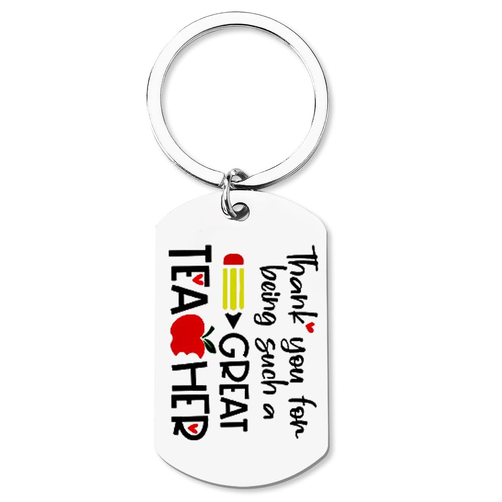 Kefley Thank You Teacher Gifts Keychain from Student Teachers Christmas ...