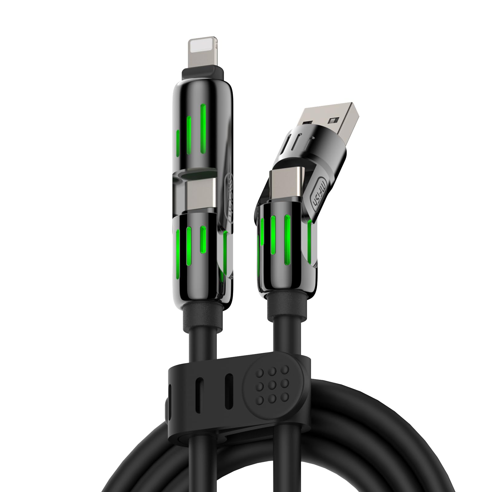 Amazon.com: MFish 4-in-1 Multi USB Charging Cable -MAX 240W Fast ...