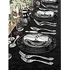Amazon.com | Regent Bead Flatware Set, 20-Piece Stainless-Steel Luxury ...