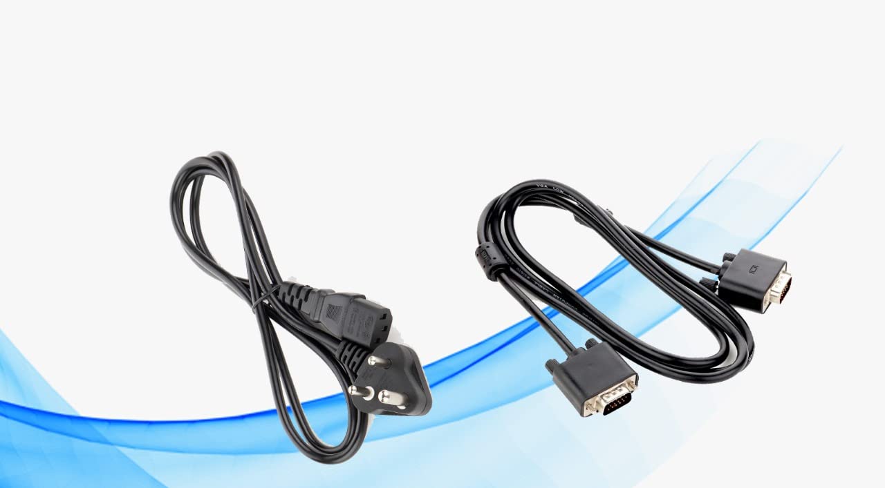 KS Computer Power Cable Cord Black for Desktops PC and Printers/Monitor ...