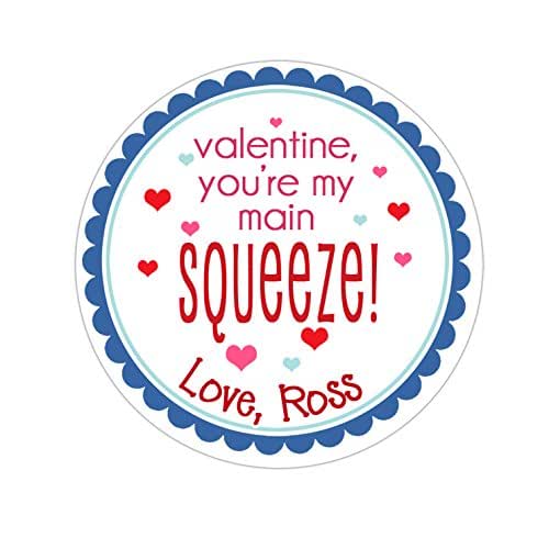 Amazon.com: Personalized Customized Valentine's Day Gift Stickers - Boy ...