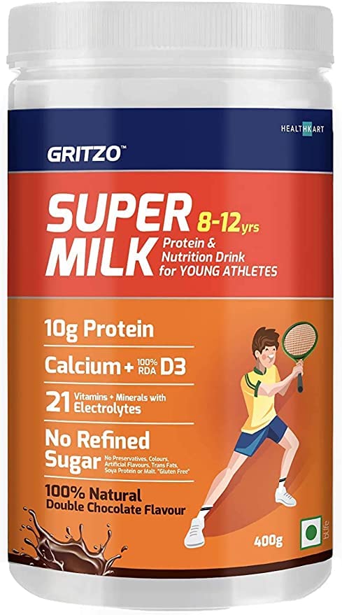 Amazon.com: puu Gritzo SuperMilk 8-12y Kids Nutrition Drink and Protein ...