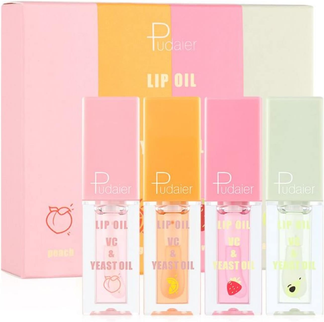 RoseFlower Lip Oil Set - Plumping, Transparent, Watery Glass Finish ...