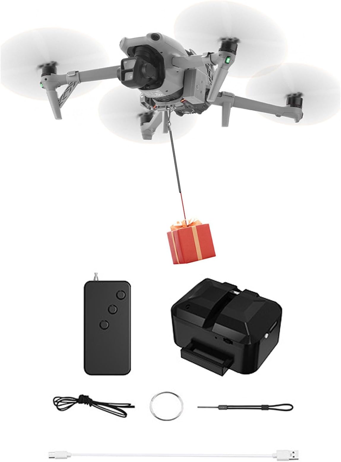 Amazon.com: Drone Payload Release Airdrop System Dropping Device for ...