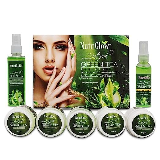 Amazon.com: Green Tea Facial Kit Green Tea Toner Face Mask Massage ...