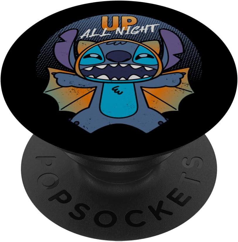 Amazon.com: Disney Stitch Halloween Bat Costume Up All Night PopSockets ...