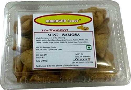 JAMNAGAR FOODS Mini SAMOSA Snacks 500 GM : Amazon.in: Grocery & Gourmet ...