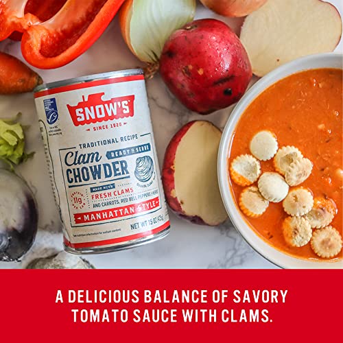 Snapklik.com : Snows Manhattan Clam Chowder, 15 Oz Can