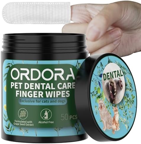 Amazon.com : ANTONDOLL Dog Teeth Cleaning Wipes - Pet Dental Finger ...