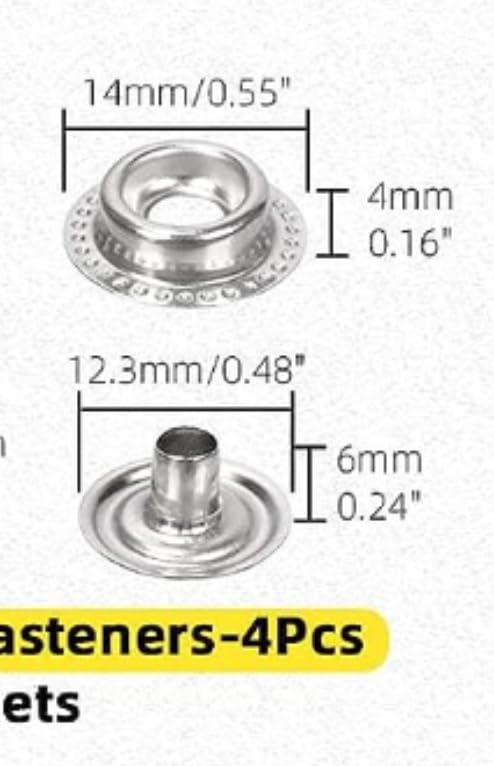 Swpeet 74Pcs 9 Inch Heavy Duty Snap Fastener Tool, Adjustable Snap ...