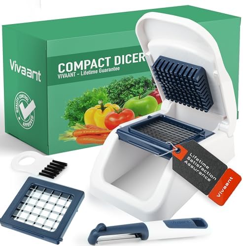 Amazon.com: Vivaant Compact Mini Dicer - Perfect for Quickly Cubing and ...