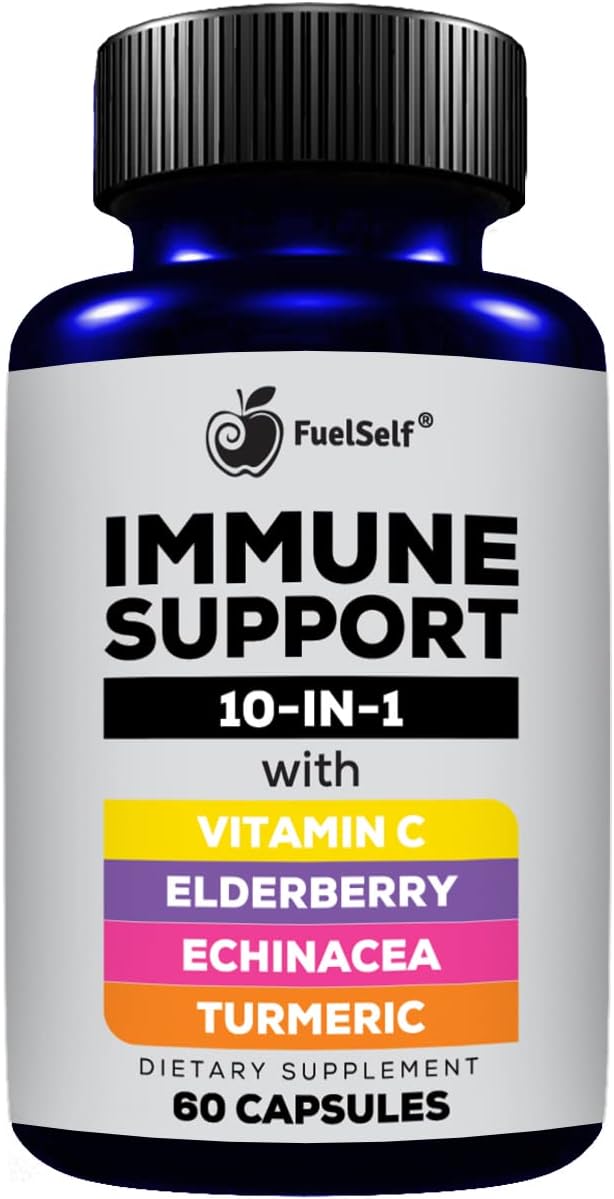 Amazon.com: 8 in 1 Immune Defense Support, Immunity Vitamins Supplement Booster with Zinc 50mg ...