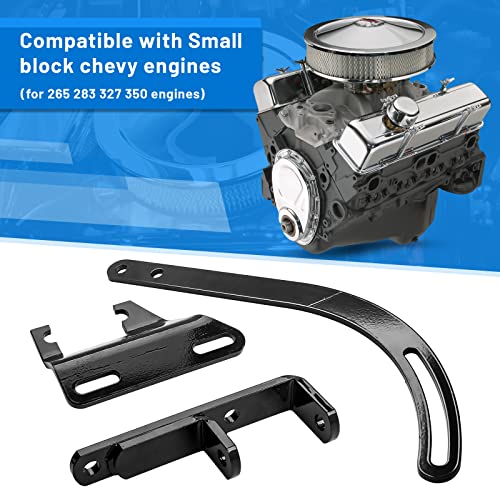 Snapklik.com : Endxedo Black SBC Alternator Bracket Compatible