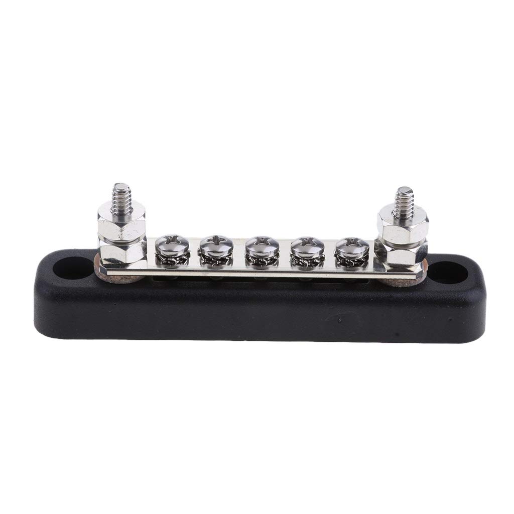 Buy XFCNOI 1pc 12V 100A Bus Bar Power Block 5 Way Point Gang Terminal ...