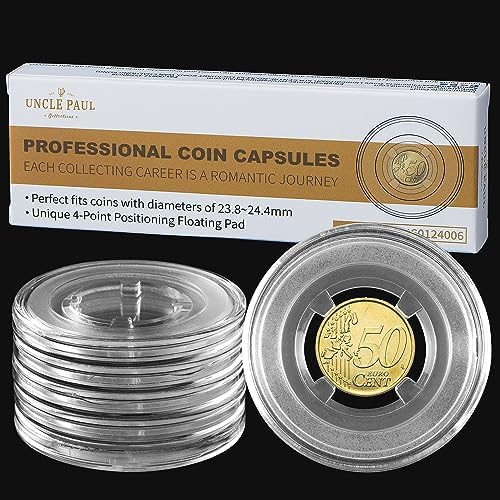 Amazon.com: Uncle Paul 6 PCS Coin Capsules with 21.0mm Floating Gaskets ...