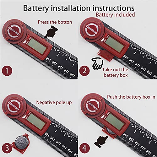 Snapklik.com : GemRed Digital Angle Finder Tool, 2 In 1 Digital ...