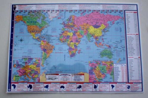 LEARN-A-FACT World / U. S .A. Desk Map: Amazon.com: Books