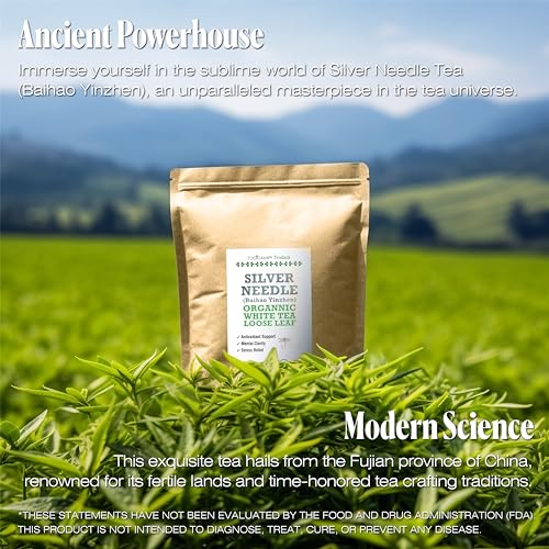Snapklik.com : Organic Silver Needle Tea - 16 Ounces Of Premium Silver ...