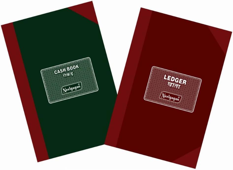 NEELGAGAN Account Books, Cash Book/Ledger No.9 Etc, Red Binding ...