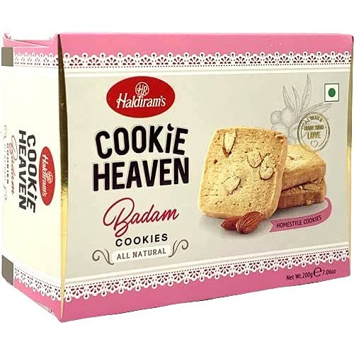 Amazon.com: Haldiram's Cookie Heaven - Badam / Almond Cookies (7 oz pack)
