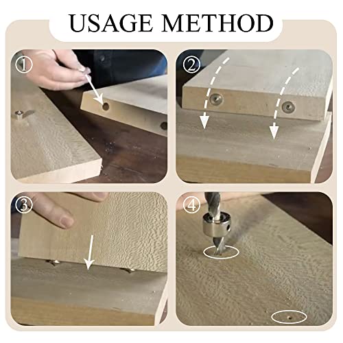 Pilikoll 24 Pcs Dowel Centre Point Set Drill Wooden Dowel Centring ...