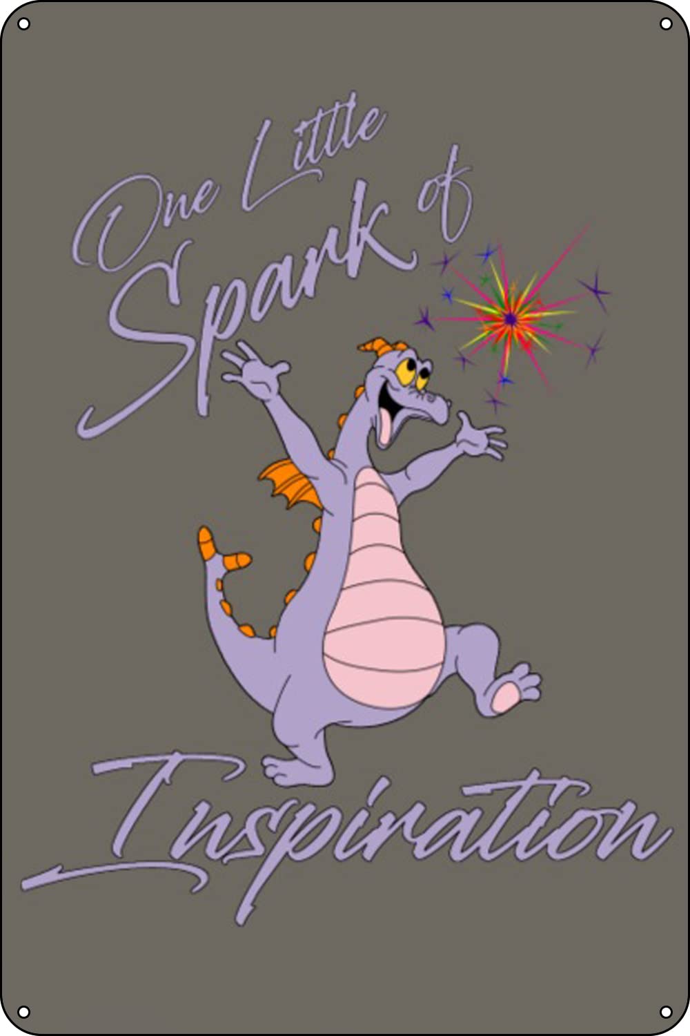 Amazon.com : Figment - One Little Spark Vintage Metal Sign Home ...