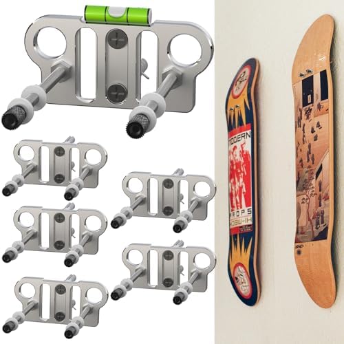 Amazon.com : 6 Packs Skateboard Wall Mount Aluminum Skateboard Hanger ...